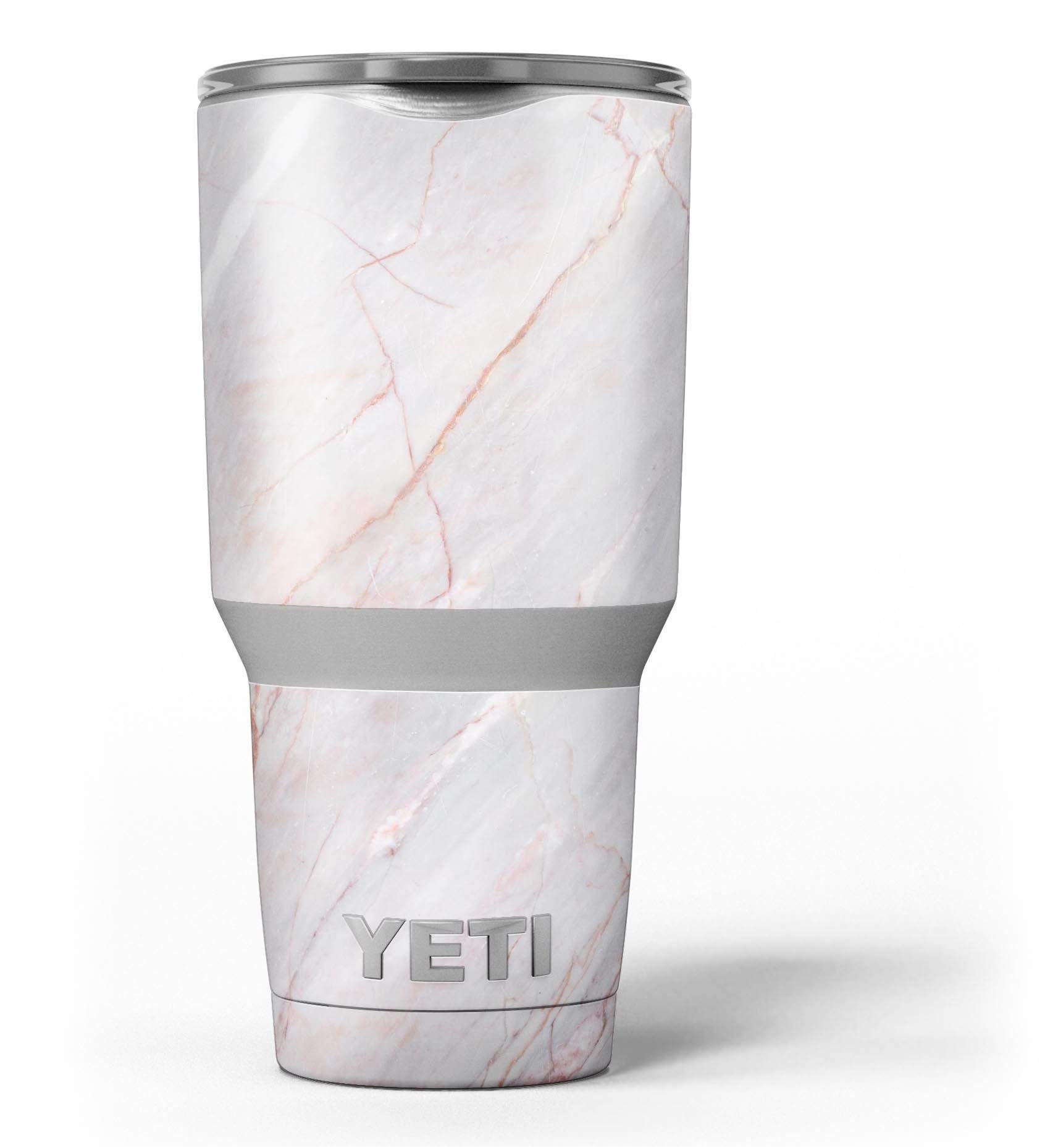 Design Skinz Slate Marble Surface V14 - Skin Decal Vinyl Wrap Kit Compatible with The Yeti Rambler Cooler Tumbler Cups