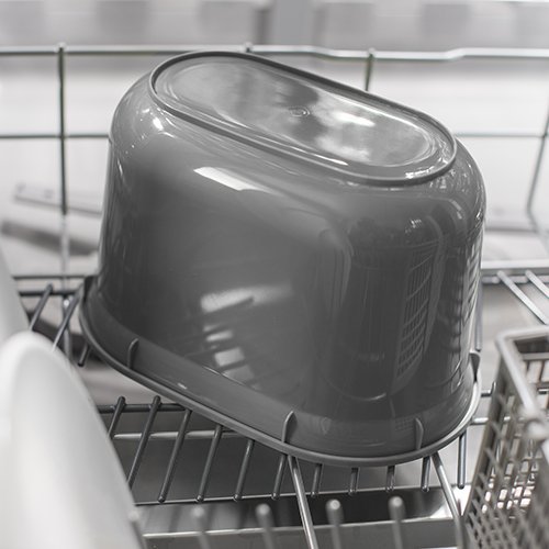 Addis 2.5 Litre Kitchen Compost Caddy, White/Grey