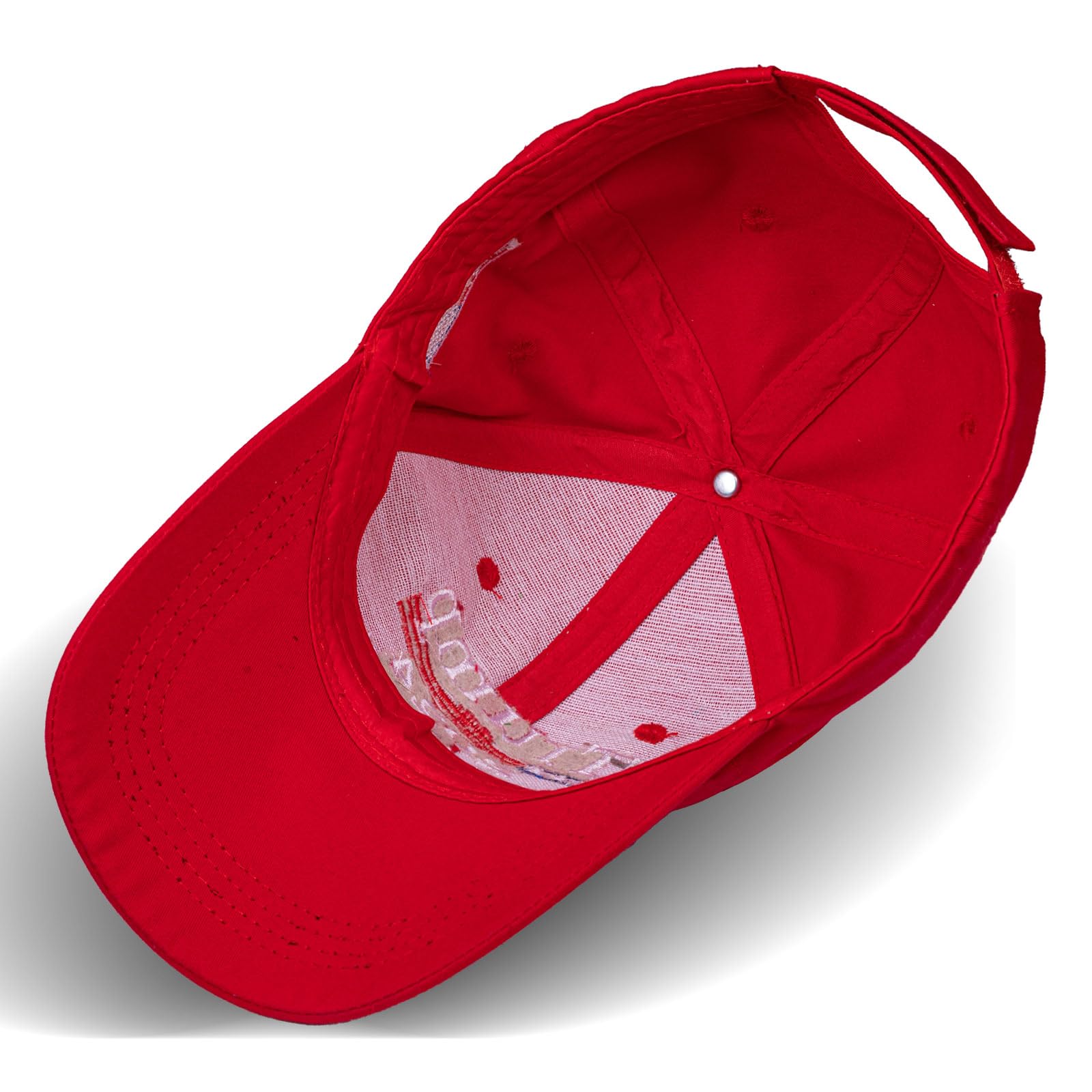 2024 MAGA Hat Make America Great Again Hat, Slogan with USA Flag Cap Adjustable MAGA Hats for Men wonen Baseball Cap (Cotton, Red)