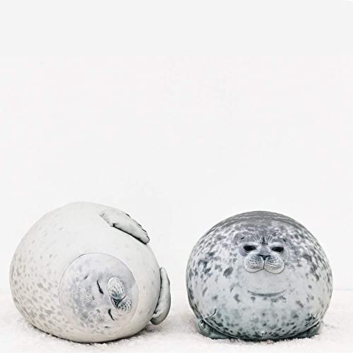 FJZFING YUESUO Chubby Blob Seal Pillow, Stuffed Cotton Plush Animals Toy Cute Ocean Plush Pillows (Medium (17.3 in)) 11