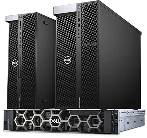 Dell Precision 7820 Workstation Desktop | Xeon Silver - 4208-1TB HDD Hard Drive - 32GB RAM - AMD Radeon PRO WX 2100 | 8 cores @ 3.2 GHz - 2GB GDDR5 Win 10 Pro Black