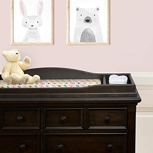 Baby Cache Glendale Changing Topper, Charcoal Brown , 52.25x18x7 Inch (Pack of 1)