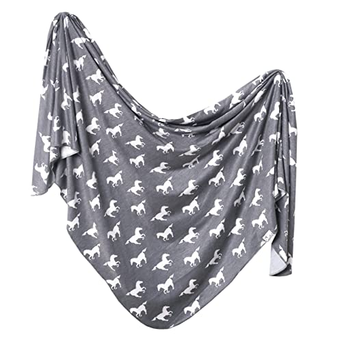 Copper Pearl Large Premium Knit Baby Swaddle Receiving Blanket Colt