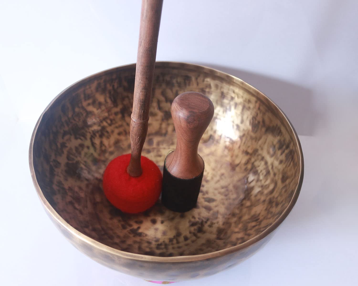 12 Inch Yogi Carving Singing Bowl | Handmade Seven Metal Tibetan Singing Bowl-Hand Hammered Himalayan Singing Bowls By Singing Bowl Nepal(SBN)