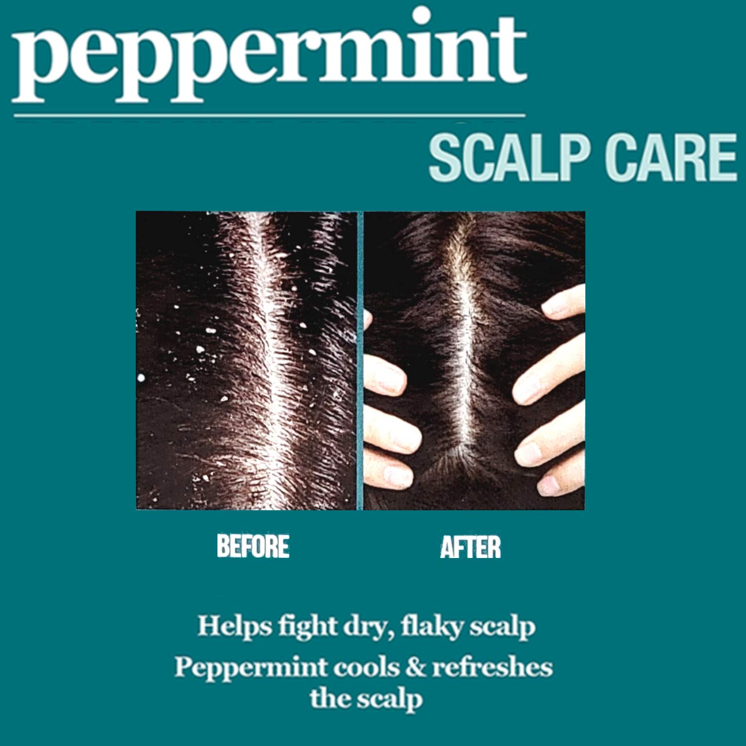 Difeel Peppermint Scalp Care Shampoo 12 oz. - Sulfate Free Shampoo Made with Natural Ingredients