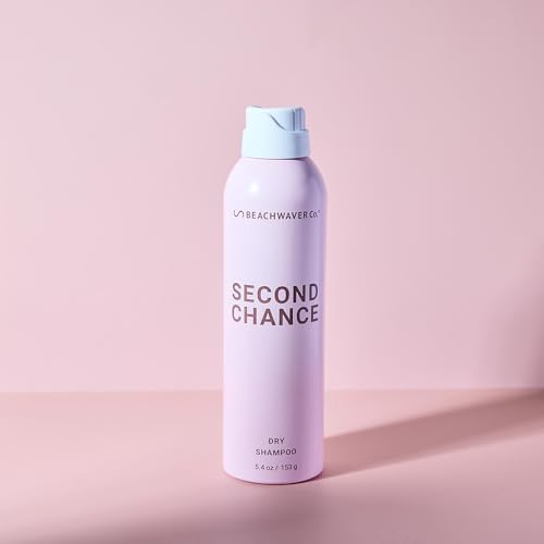 Beachwaver Second Chance Dry Shampoo - Oil-Absorbing Rice Formula for Fuller Roots and Longer Lasting Waves - Aerosol Dry Shampoo Spray - Vegan (5.4 Fl Oz)