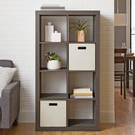 Better Homes and Garden 8-Cube Organizer (Set of 2) (Rustic Gray)