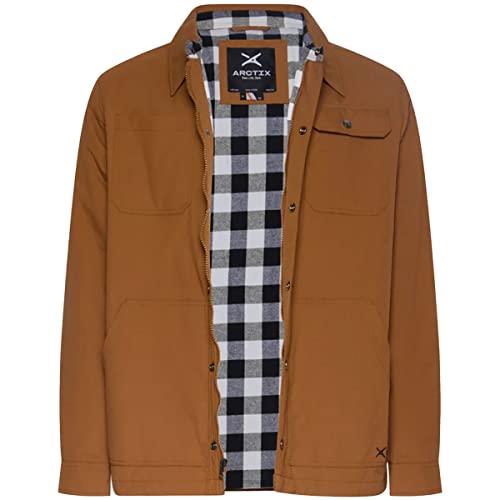 Arctix Men's Standard Midway Utility Shirt Jacket, Cappuccino, Small