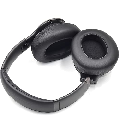 Aiivioll Soft Protein Leather Ear Pads for Everest 710 Headphone Replacement Earpad Memory Foam Sponge Earphone Sleeve Without Buckle(Black)