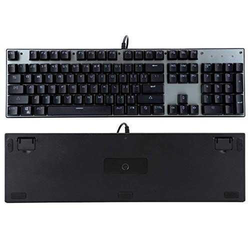 Demeras Keyboard Replacement Computer Accessory Comfortable Mechanical Keyboard Durable Rugged Stable Gaming Keyboard 04 Key Keyboard for Laptop for PC for Gaming