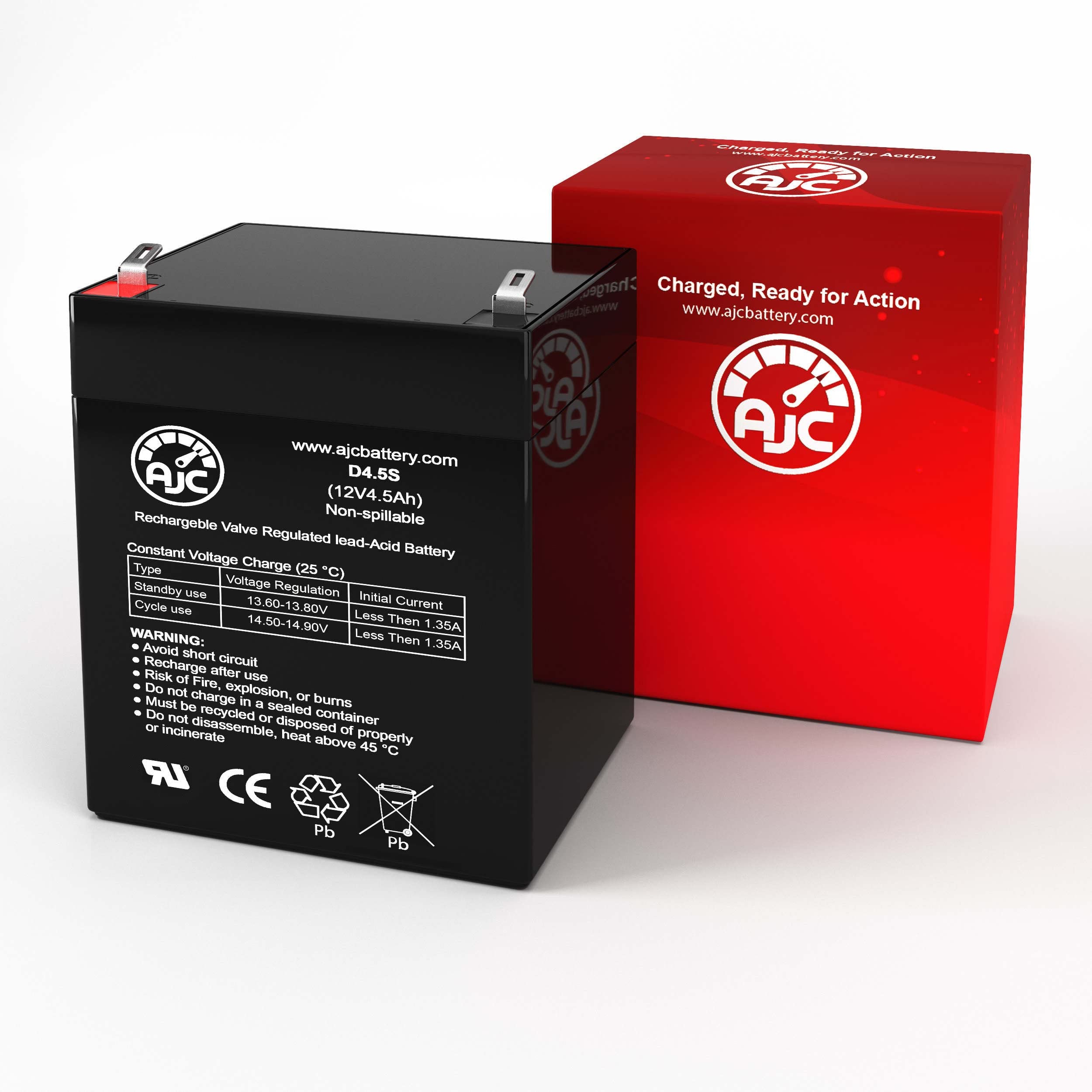 AJC Battery Compatible with Honeywell Ademco Vista-20P 12V 4.5Ah Alarm Battery