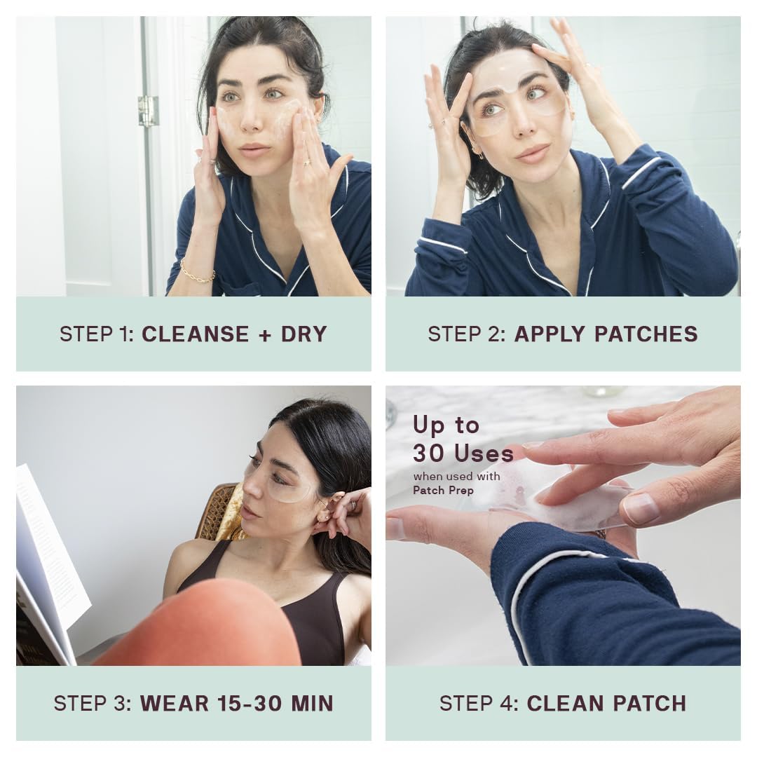 Dermaclara Forehead Patch - Forehead Wrinkle Patches for Face Overnight, Silicone Patches, Reusable Treatment for Wrinkles, Repair & Restore, Up to 30 Uses - 1 Patch