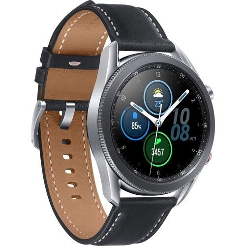SAMSUNG Galaxy Watch3 GPS Smartwatch 45mm, Mystic Silver (Certified )