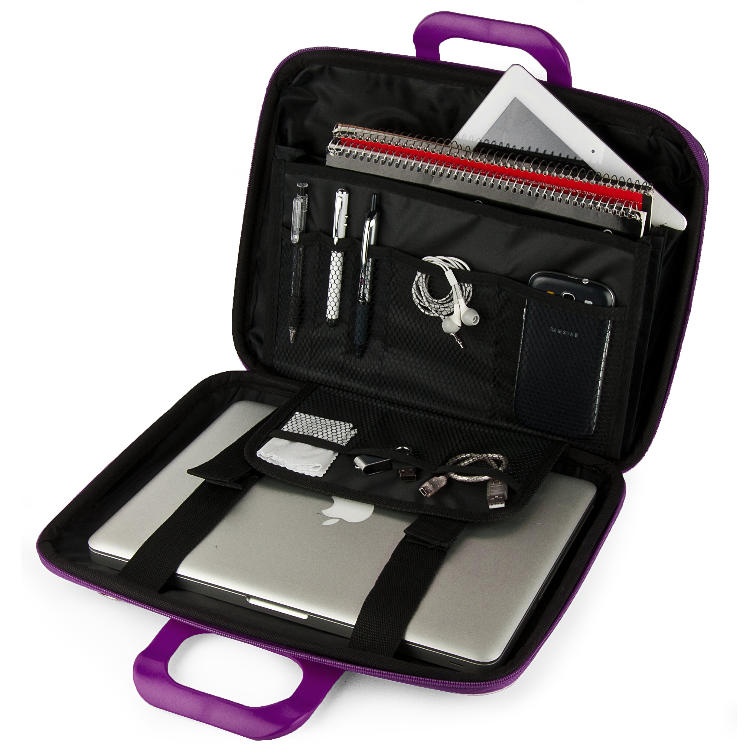 12 inch Purple Laptop Carrying Case Bag for Asus Laptop L210, Chromebook CX22NA CX1 C202 C223 C214