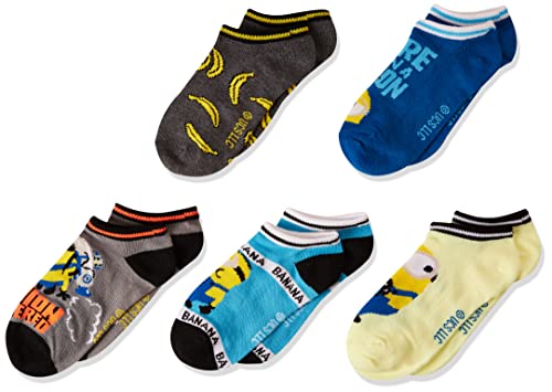 Despicable Me Boys Minions 5 Pack No Show Socks