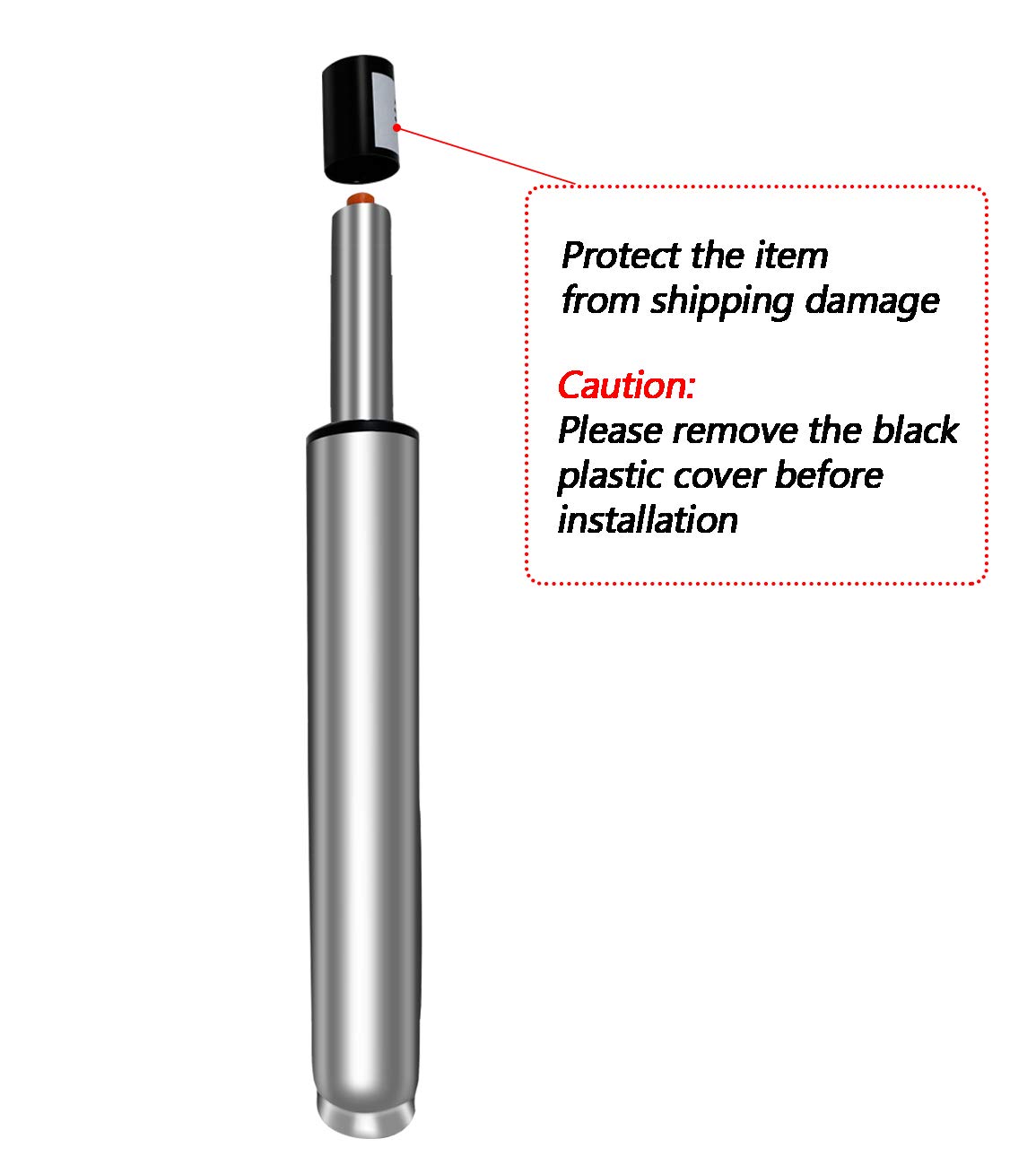 18" to 28" Long Adjustable Gas Lift Cylinder Tube for Bar Stool Drafting Chair Replacement Parts,Heavy Duty Hydraulic Pneumatic Cylinder Shock Piston (10" Lift Stroke)