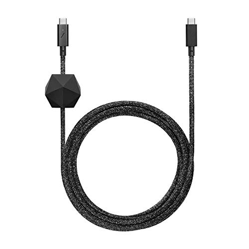 Native Union Type-C Desk Cable – USB-C to USB-C 8ft Ultra-Strong Non-Slip Charging Cable with Anchor Weight Compatible with iPhone 16, MacBook Pro 14" M3, Air 13"/15", Surface Go 3 (Cosmos)