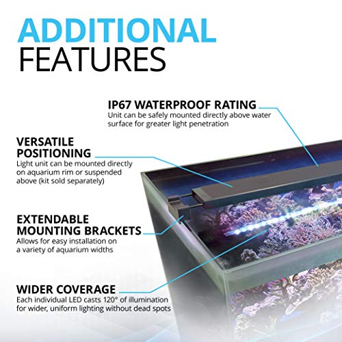 Fluval Sea Marine 3.0 LED Aquarium Lighting for Coral Growth, 22 Watts, 15-24 Inches