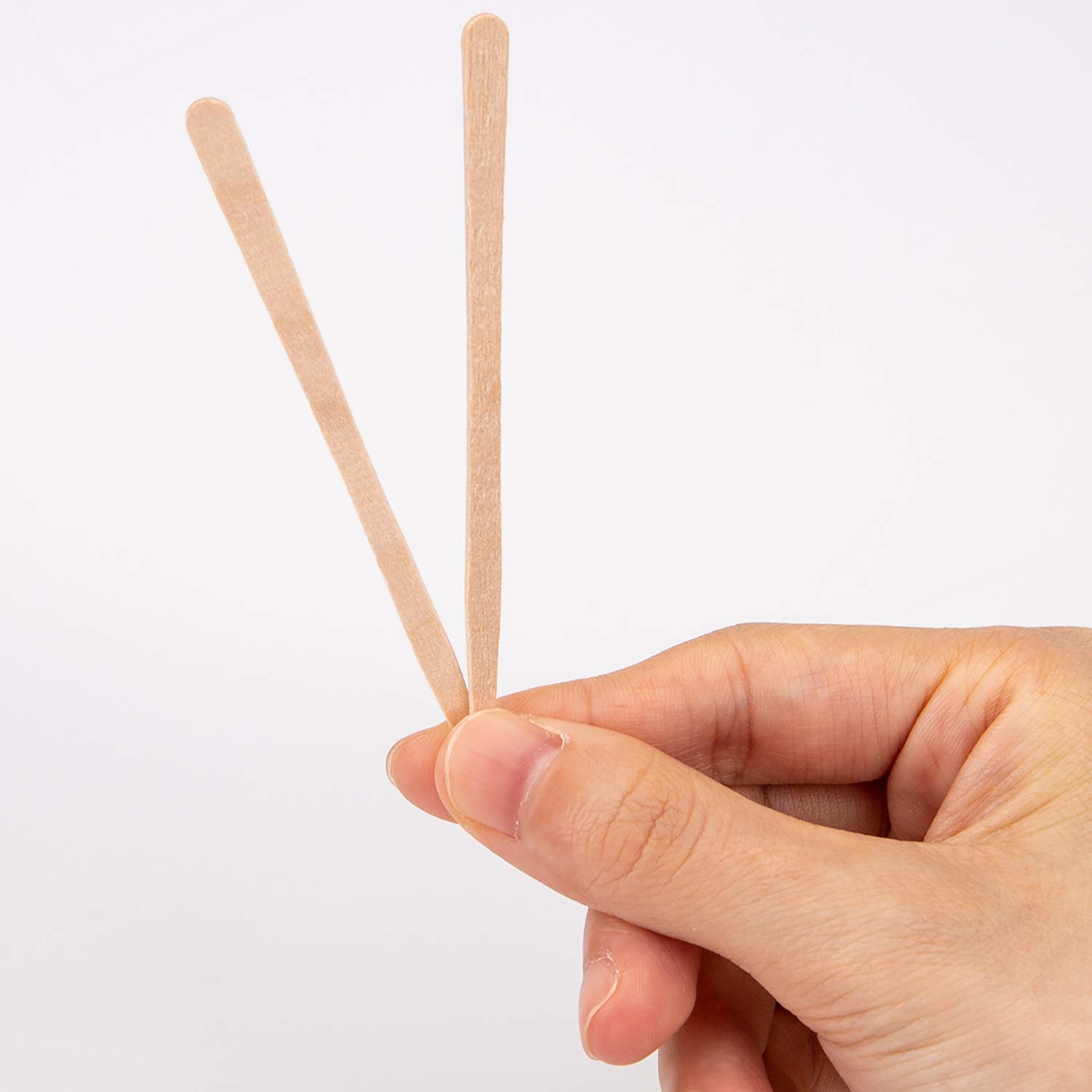 Hedume 2000 Pieces Wax Sticks, Wood Spatulas Applicator Craft Sticks, Small Wax Spatulas Hair Removal Eyebrow and Body