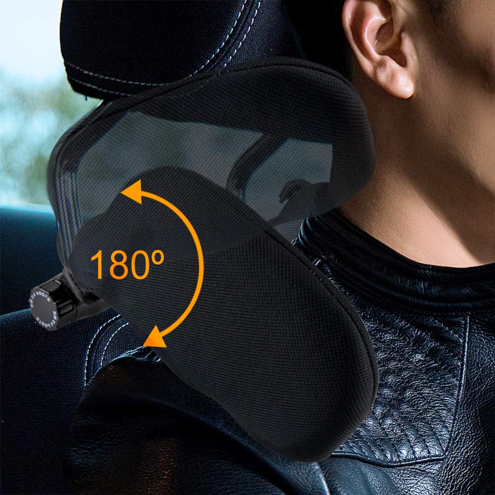 180 Degree Adjustable Both Sides U-Shaped Head Neck Support Travel Sleeping Cushion car seat Memory Foam Neck Pillow Universal for Travel Sleeping