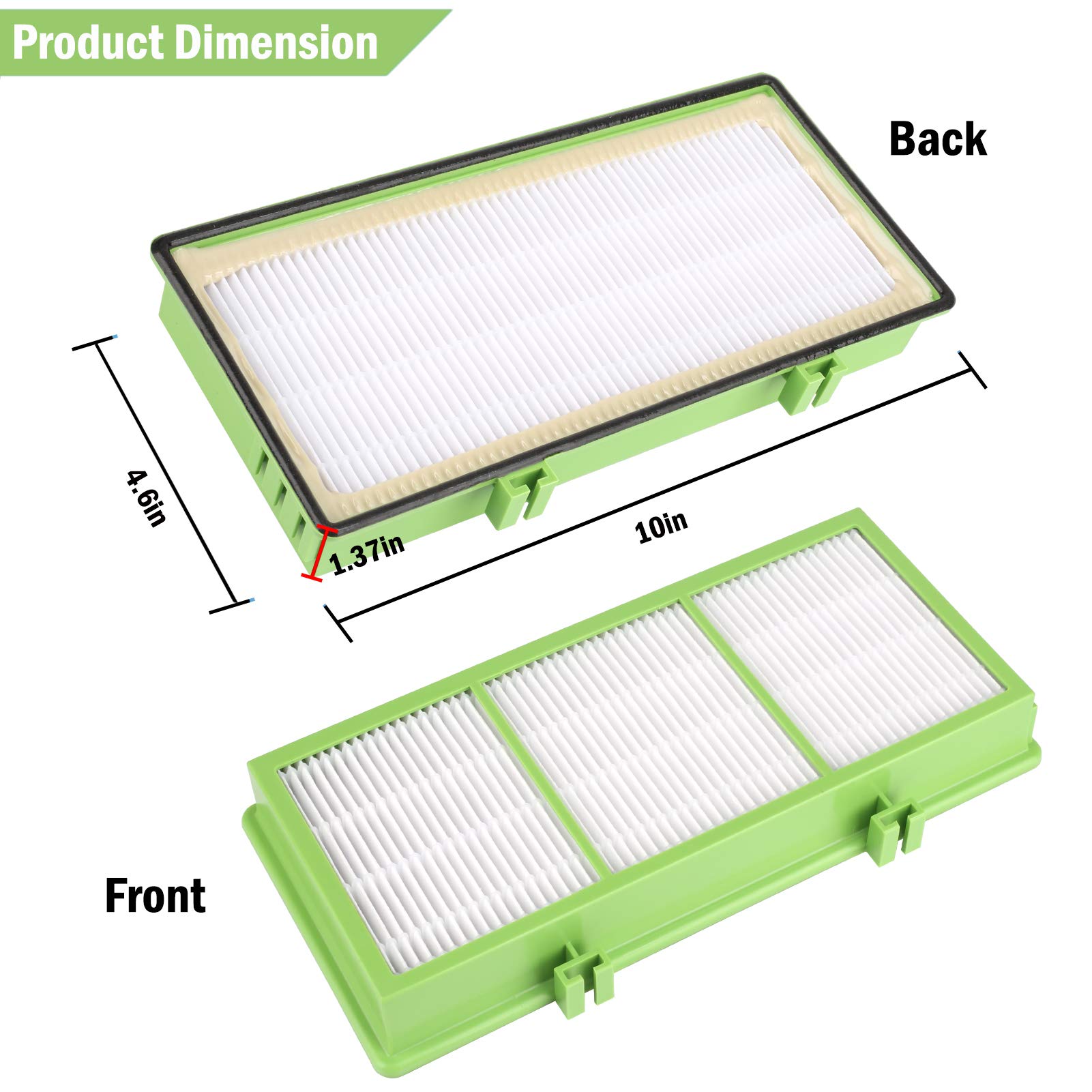 4 True HEPA Filter Replacement for Holmes Models AER1 Series, HAPF300AT for Replacement Parts # HAPF300AH-U4R, HAP242-NUC