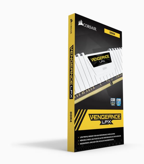 CORSAIR Vengeance LPX 16GB (2x8GB) DDR4 3200 (PC4-25600) C16 for DDR4 Systems - White