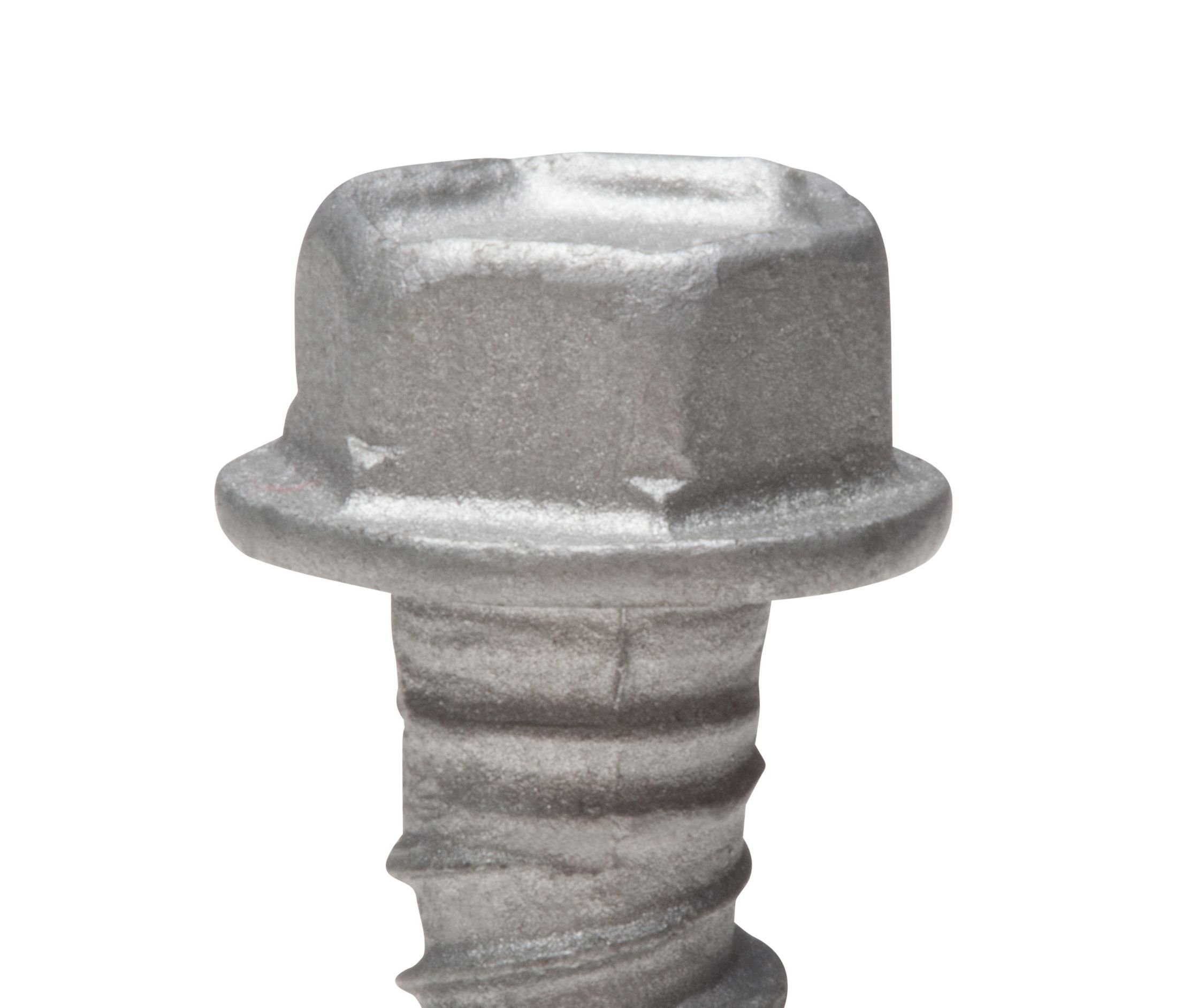 CONFAST 1/4" x 1-3/4" Concrete Screws 410 Stainless Steel Hex with Concrete Drill Bit for Anchoring to Masonry, Block or Brick (50 per Box)