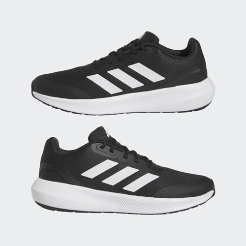 adidas Baby Run Falcon 3.0 Shoe, Black/White/Black, 4 US Unisex Infant