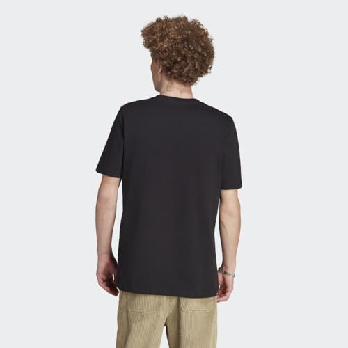 adidas Originals unisex baby Trefoil Tee Shirt, Black/White, 18 Months US