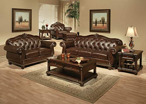 ACME Anondale Sofa - 15030 - Espresso Top Grain Leather Match