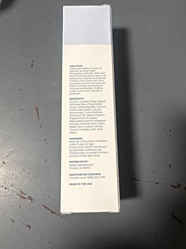 SNOW Whitening Toothpaste, Morning AM Toothpaste, No Fluoride, No Sulfate, Non-GMO Snow Toothpaste Whitening Teeth Oral Care Product, Pairs w/Whitening Strips - Peppermint Flavor (Morning Frost)