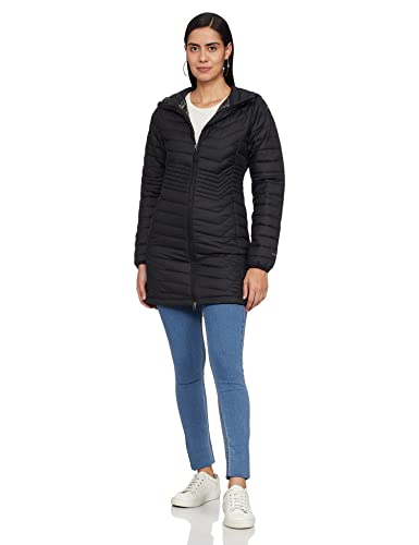 Columbia Women’s Powder Lite Mid Jacket, Winter, Water Repellent, Black,Large
