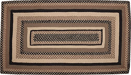 VHC Brands Sawyer Mill Small Jute Area Rug Farmhouse Country Style Doormat Non Skid Pad 27x48