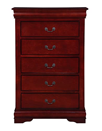 ACME Furniture Louis Philippe Chest, Cherry, One Size