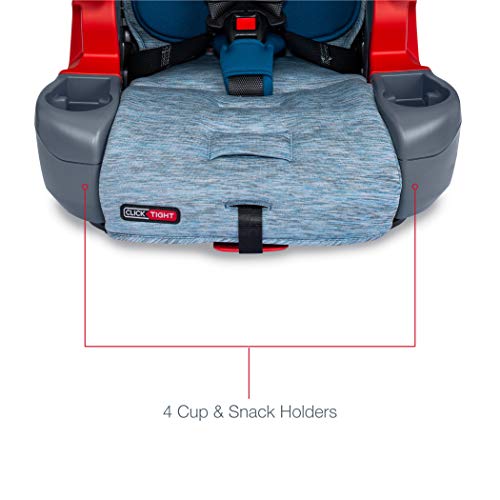 Britax Grow with You ClickTight Harness-2-Booster Car Seat, Seaglass , 26.5x17.75x25 Inch (Pack of 1)