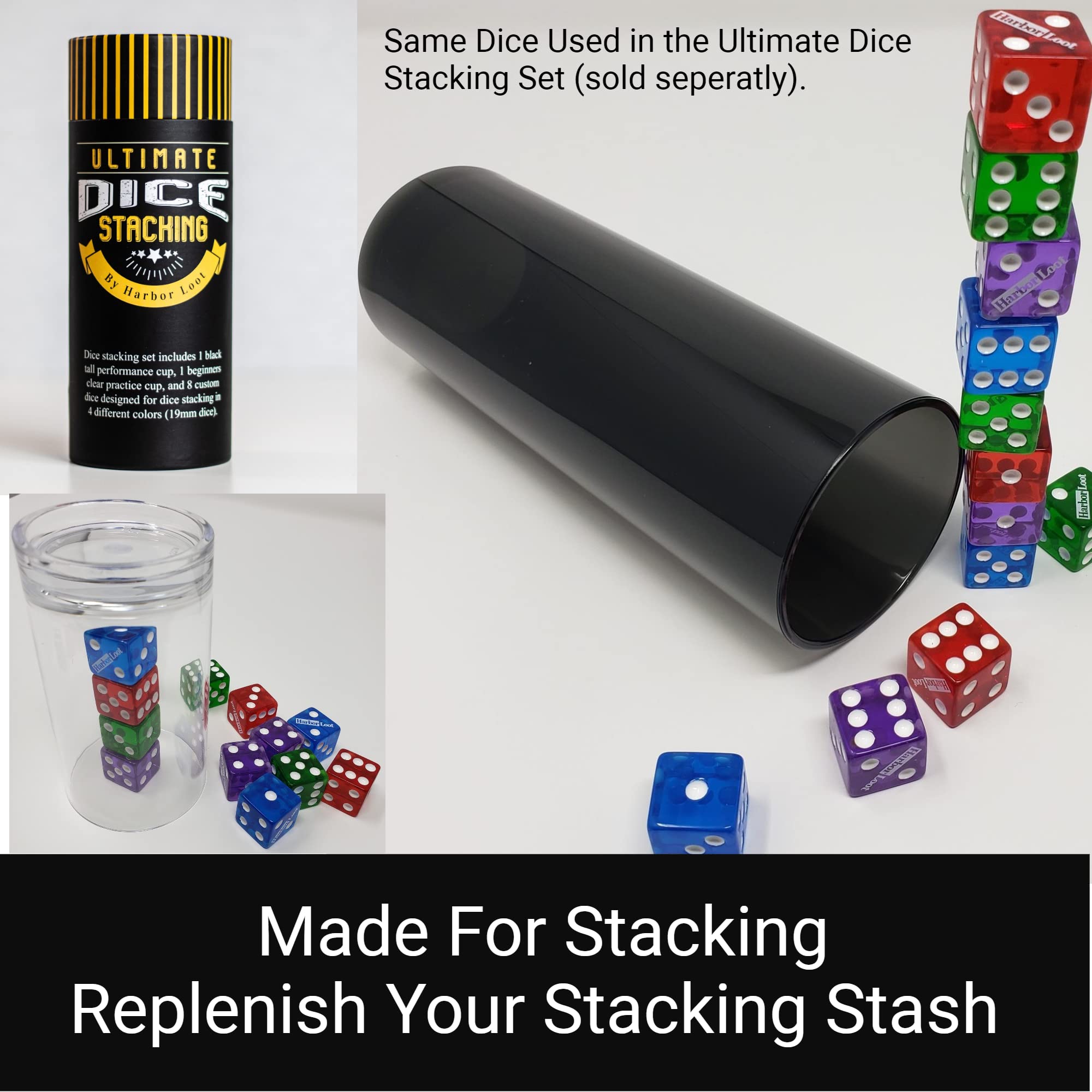 12 Pack Large Dice for Dice Stacking and Games