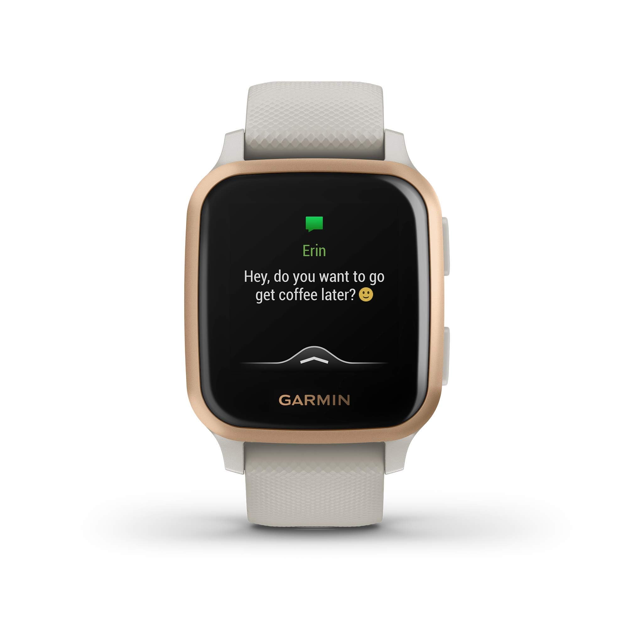 Garmin Venu Sq Music Edition GPS Smartwatch 33mm - Light Sand - 010-02426-01
