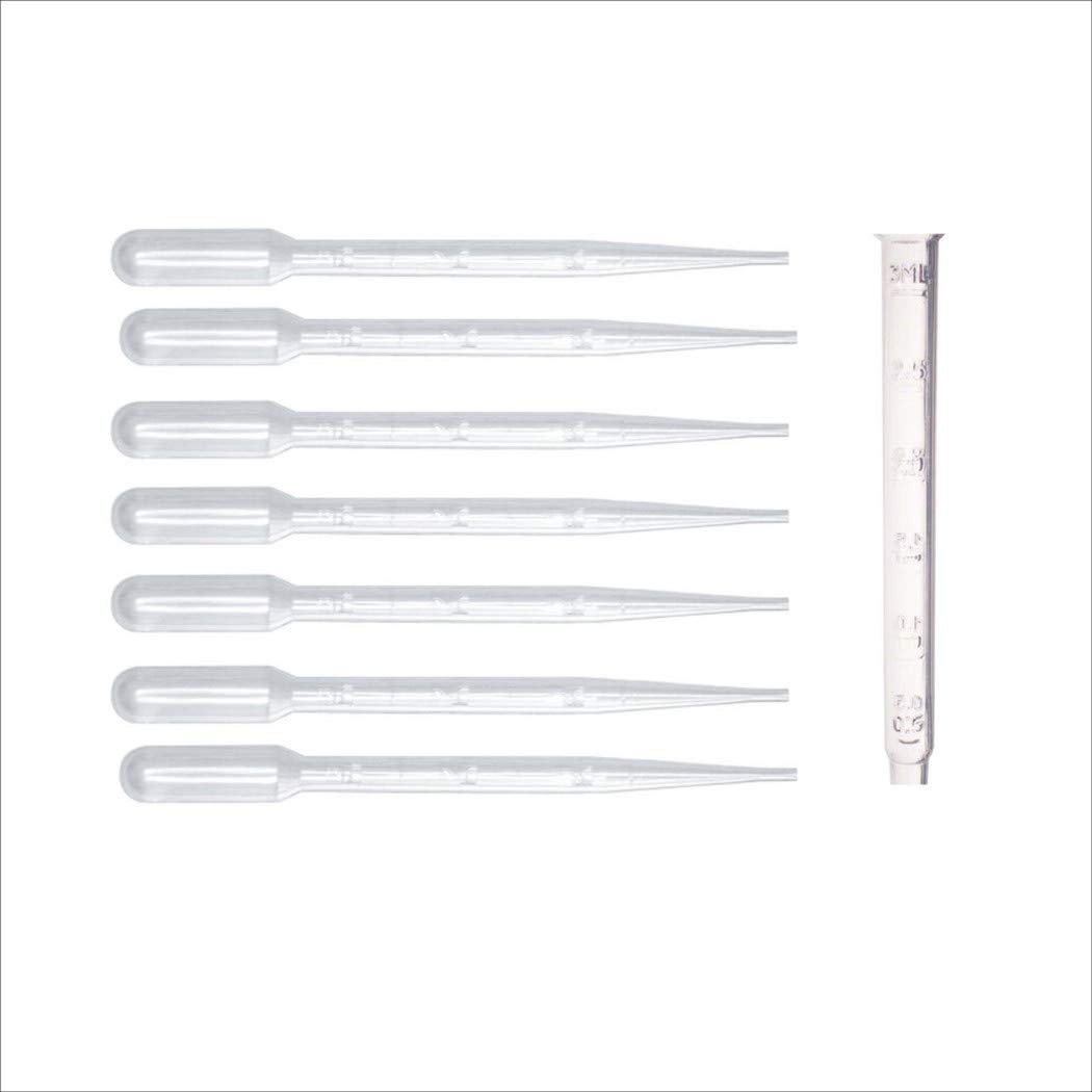 40Pcs 3ml Plastic Transfer Pipettes by VCCGY, Disposable Droppers for Watercolor Art, Science Laboratory, Handmade (Transparent-40pcs)1