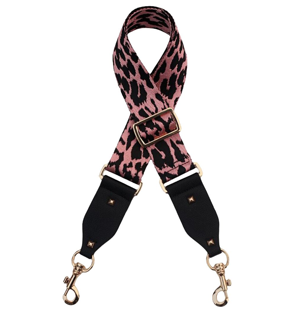 Adjustable Purse Strap Replacement Guitar Style Multicolor Canvas 90cm-135cm Crossbody Strap for Handbags (Color-08)