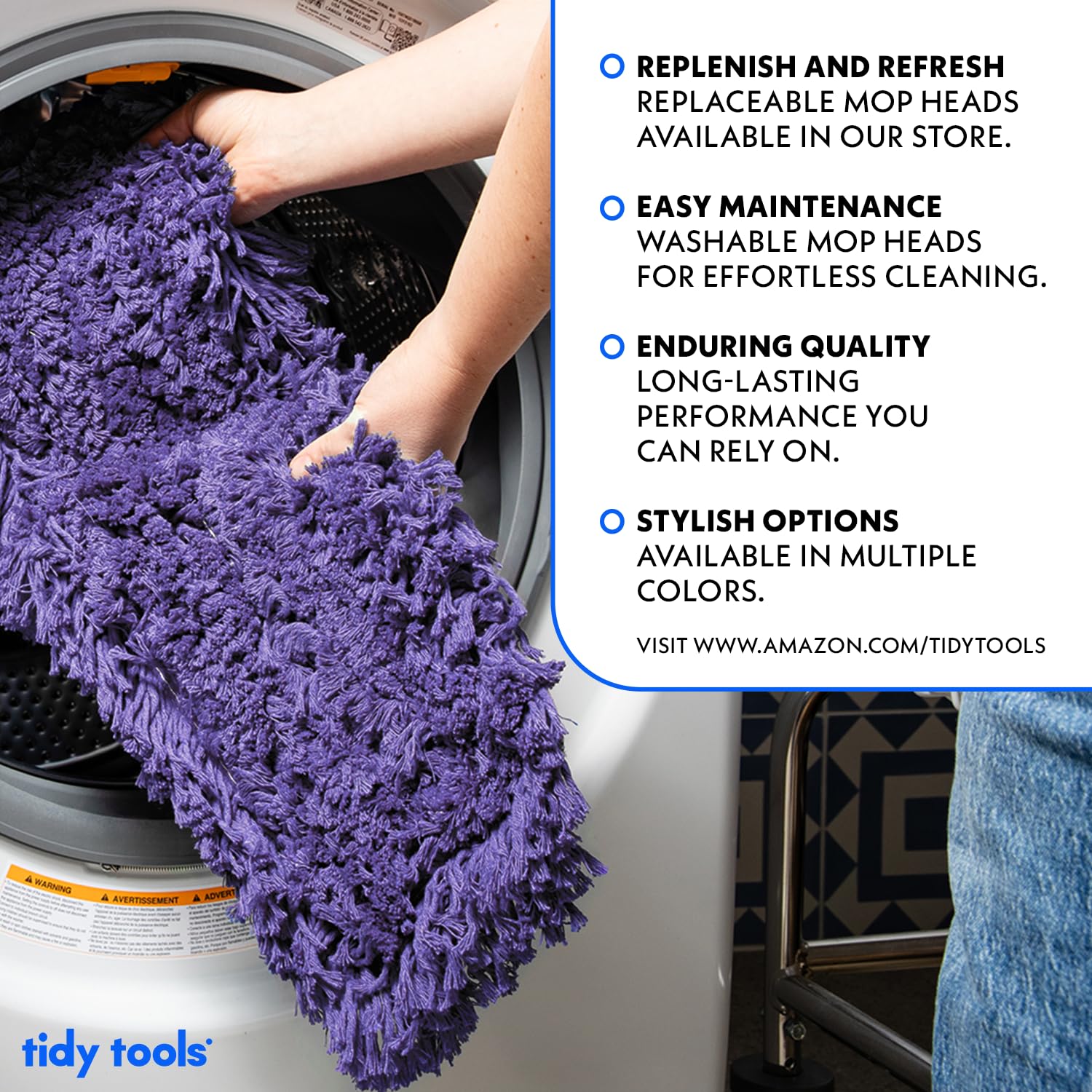 48 Inch Blue Dust Mop with Metal Handle and 48 Inch Dust Mop Refill Bundle - 1 Mop Sets and 4 Refills