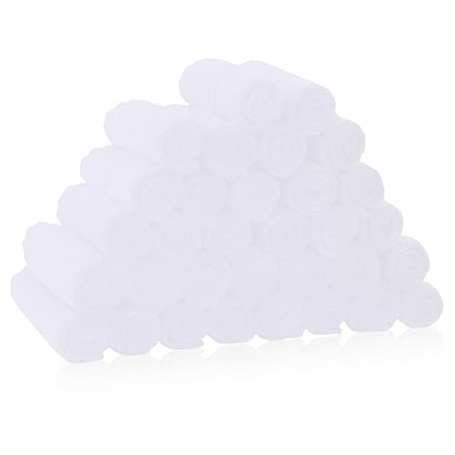 32 Pack Baby Washcloths - Luxury Coral Fleece - Extra Absorbent and Soft Wash Clothes for Newborns, Infants and Toddlers - Suitable for Sensitive Skin and New Born - Baby Shower - White, 10x10 Inch