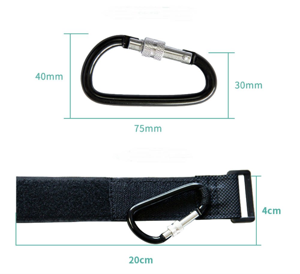 AKOAK 2 Pack Baby Stroller Hooks, Skidproof and Multi Purpose Hooks for Diaper Bags, Shopping Bags,Groceries and Clothing, Great Accessory for Mommy When Walking Or Shopping,Red