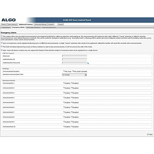 Algo 8186 SIP Paging Speaker and IP Loud Ringer