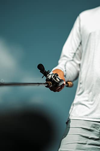 13 FISHING - Inception Slide Baitcast Reel - 8.1:1 Gear Ratio - Left Hand Retrieve (Fresh+Salt) - INSLD2-8.1-LH, Gray