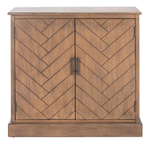 Safavieh Home Collection Peyton Brown 2-Door 2-Shelf Storage Buffet Sideboard Table (Fully Assembled)
