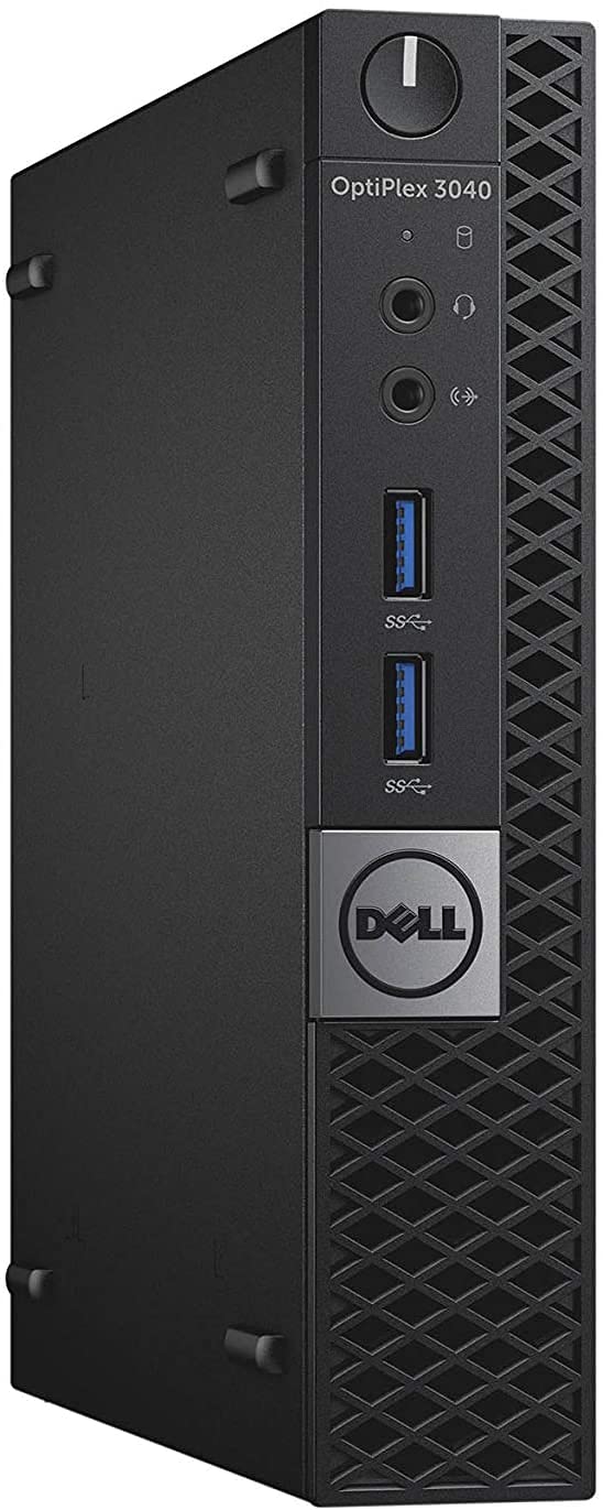 Microsoft Authorized Refurbisher- Dell Optiplex 3040 Micro Form Factor PC Intel i3-6100T 3.2GHz. 8GB DDR3 RAM,256 SSD, WiFi, with Dell 24 LCD Windows 10 Pro (Renewed)