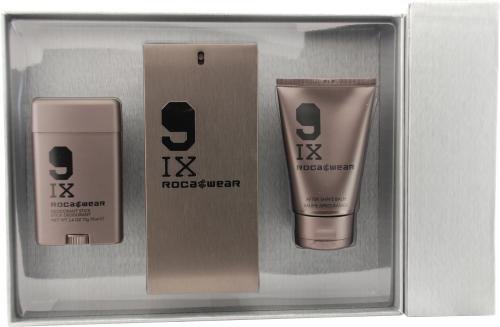 9ix Rocawear By Jay-Z For Men Edt Spray 3.4 Oz & Aftershave Balm 3.4 Oz & Deodorant Stick 2.6 Oz