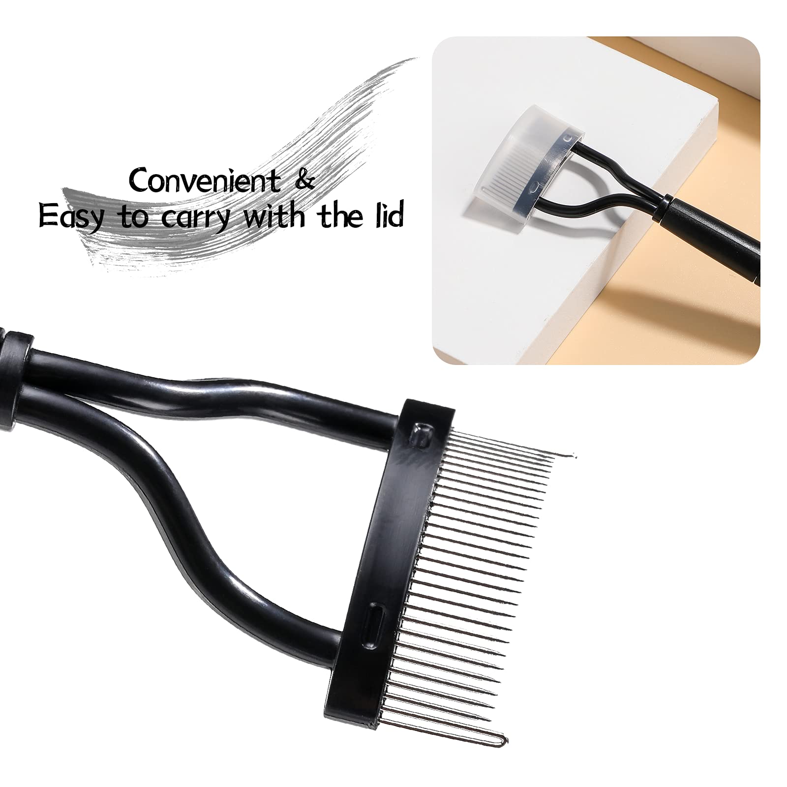Eyelash Grooming Brush Eyelash Separator Mascara Applicator Eyebrow Comb Brush for Making Up Supplies(5 Pieces)