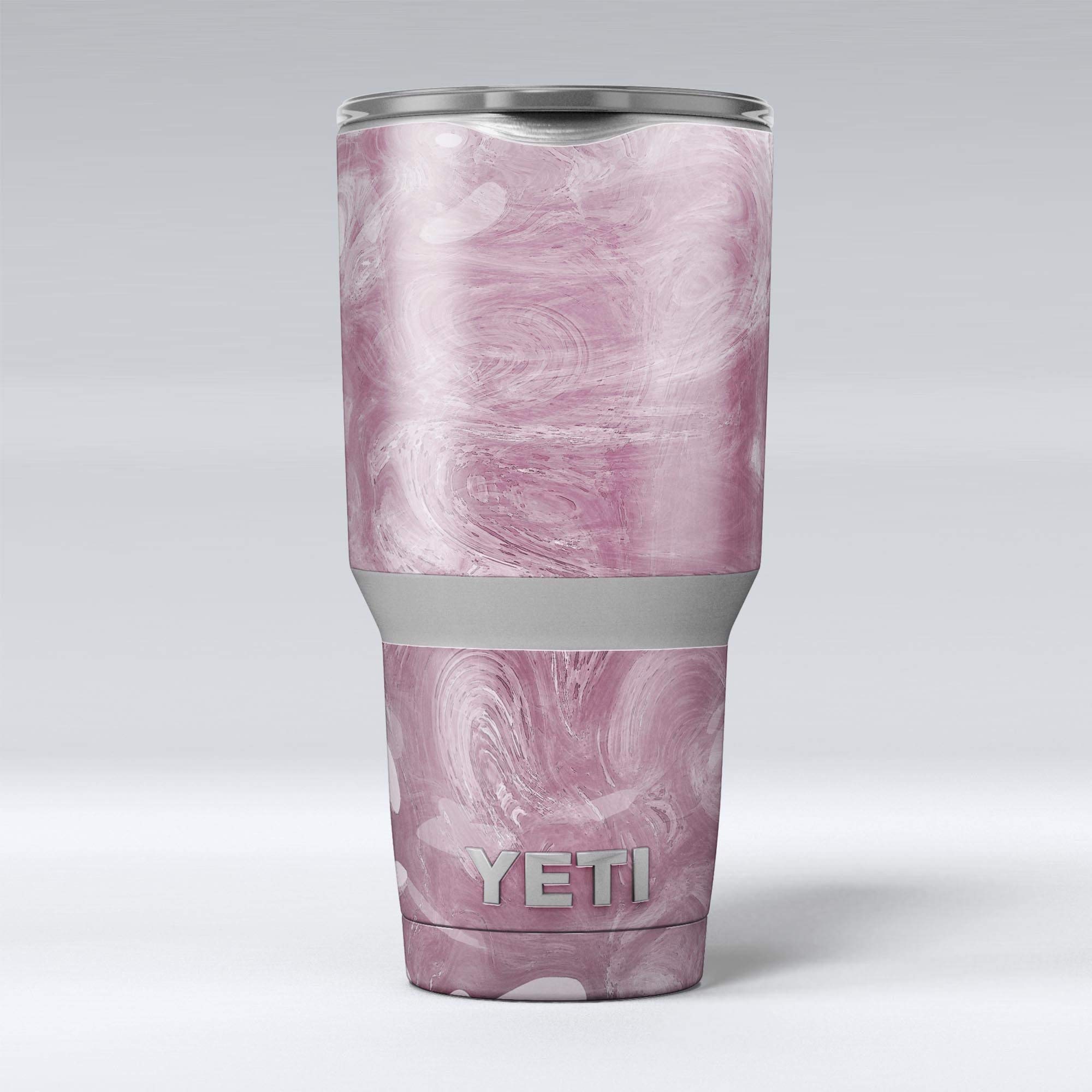 Design Skinz Pink Slate Marble Surface V15 - Skin Decal Vinyl Wrap Kit Compatible with The Yeti Rambler Cooler Tumbler Cups