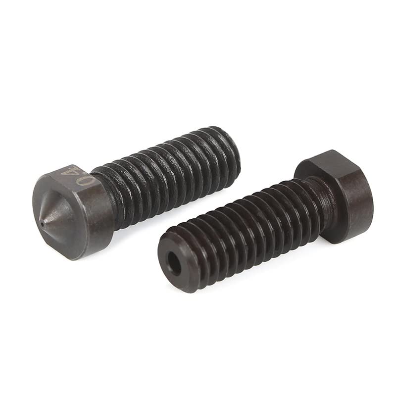 3D Printer Accessories V6 Hardened Steel 0.4/1.75mm High Temperature Filament J-Head 3D Printer Parts 3D Printer Controllers ( Size : 0.4-1.75 3pcs )